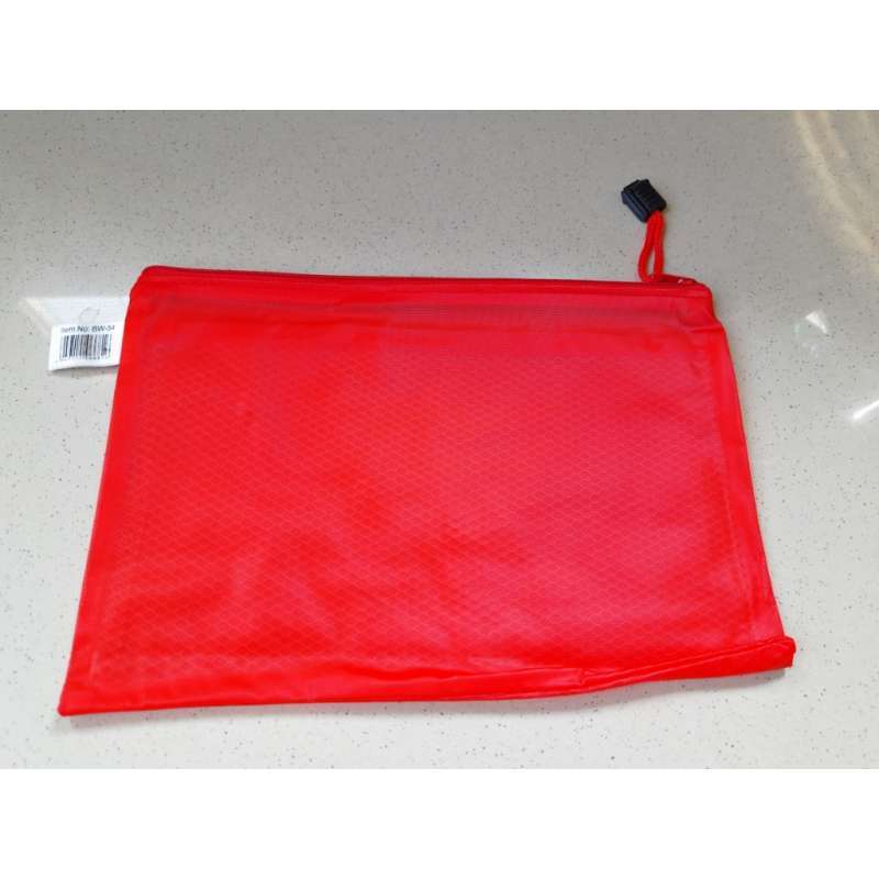 Jual Map Data Zipper / Tas Kecil Dokumen Resleting Jaring A5 - Microtop ...