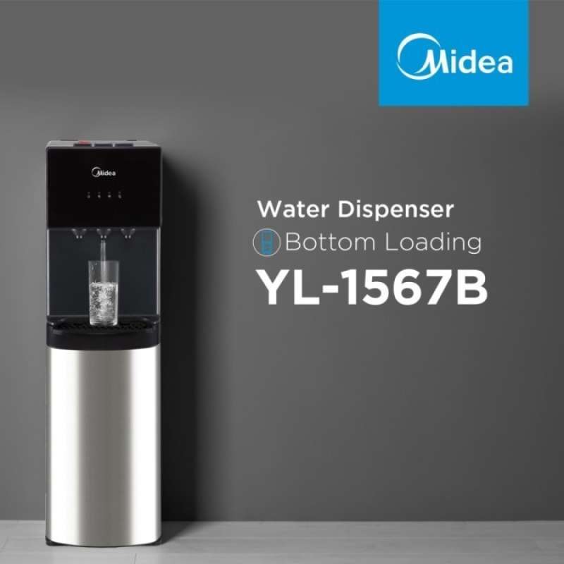 Promo Midea Dispenser Bottom Loading Yl-1567 B Series Hot & Cool Diskon ...