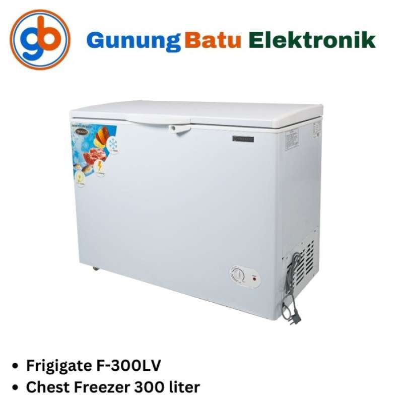 Promo Frigigate Chest Freezer 300 Liter F-300 Lv Resmi Frizer Box F300 ...