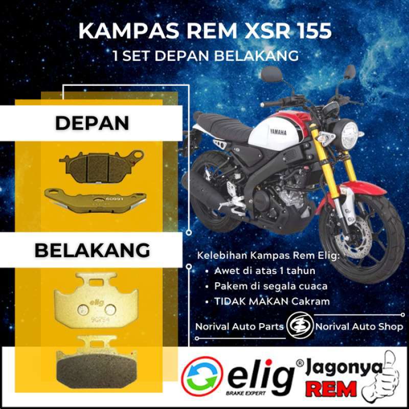Promo Kampas Rem Yamaha Xsr 155 - Elig Standard Diskon 33% Di Seller ...