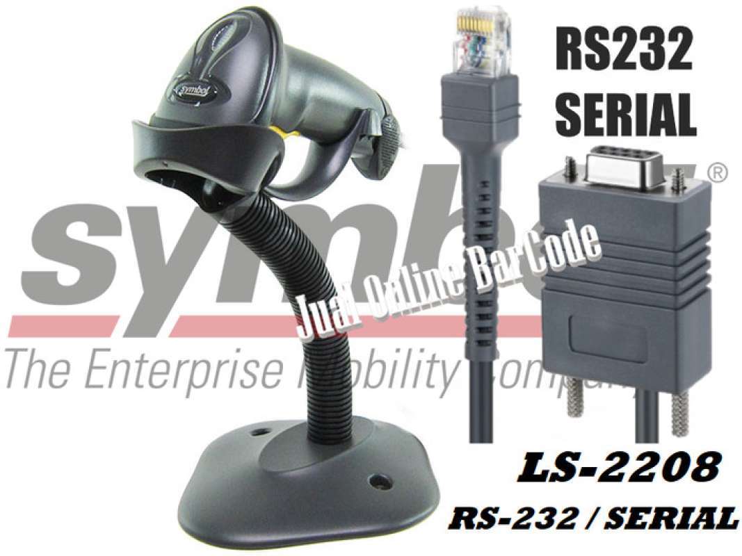 Promo 100% Produk Ori Symbol Ls2208 Serial / Rs232 - Ps2 - Usb Cable ...