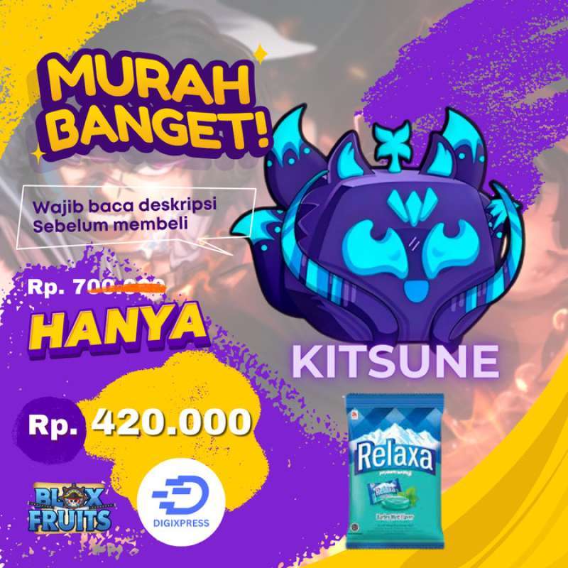 Jual Kitsune Fruit Permanent | Blox Fruit Roblox Bloxfruit Di Seller ...