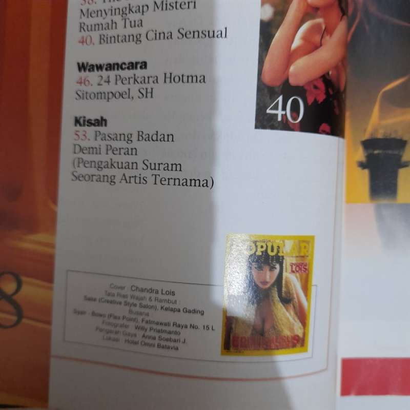 Jual Majalah Popular Cover Chandra Lois No.142 November 1999 Di Seller Velvet Store - Cengkareng ...