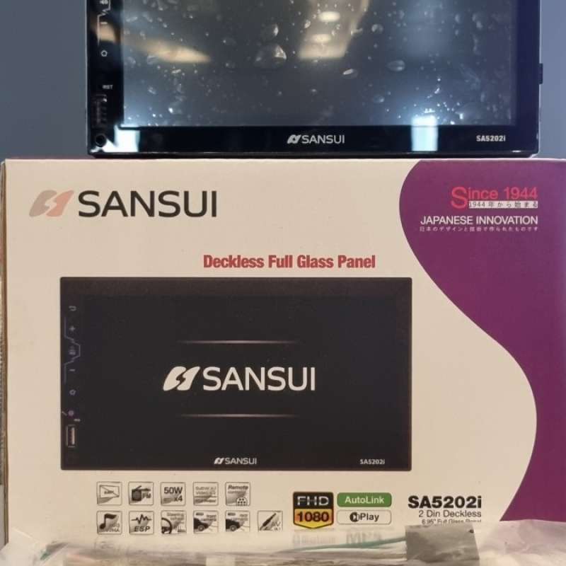 Promo Sansui 2din Head Unit Dekless Full Glass Mp5 Non Cd Autolink ...