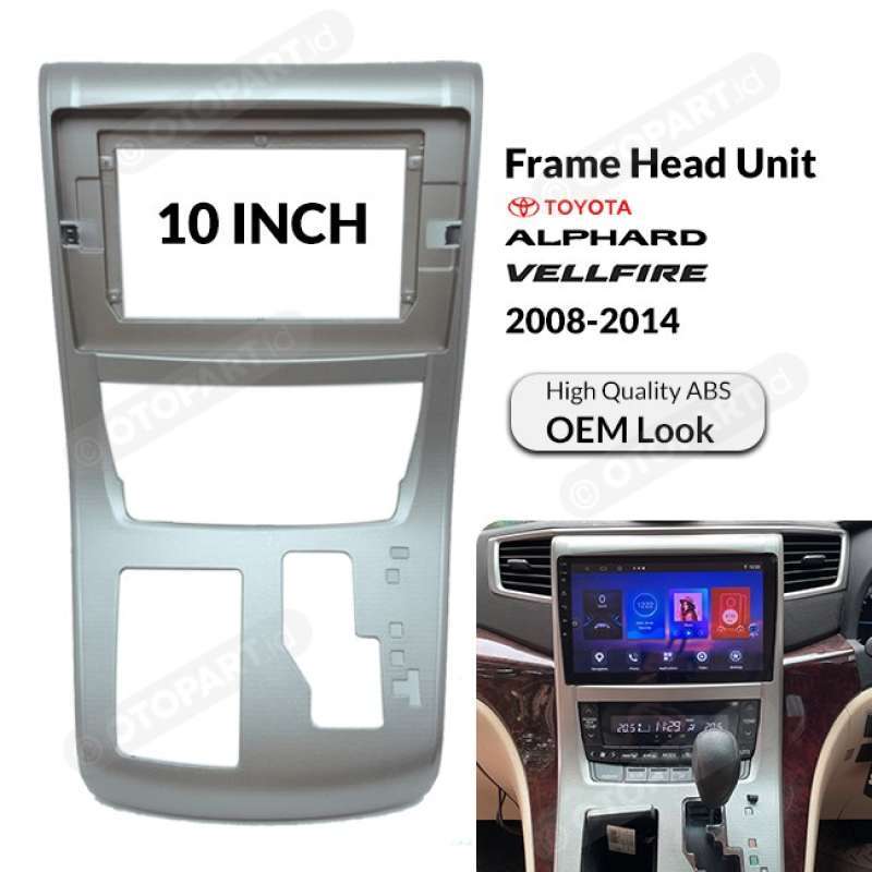 Promo Frame Head Unit Alphard/vellfire 2008-2014 10â€³ Inch Oem Diskon ...