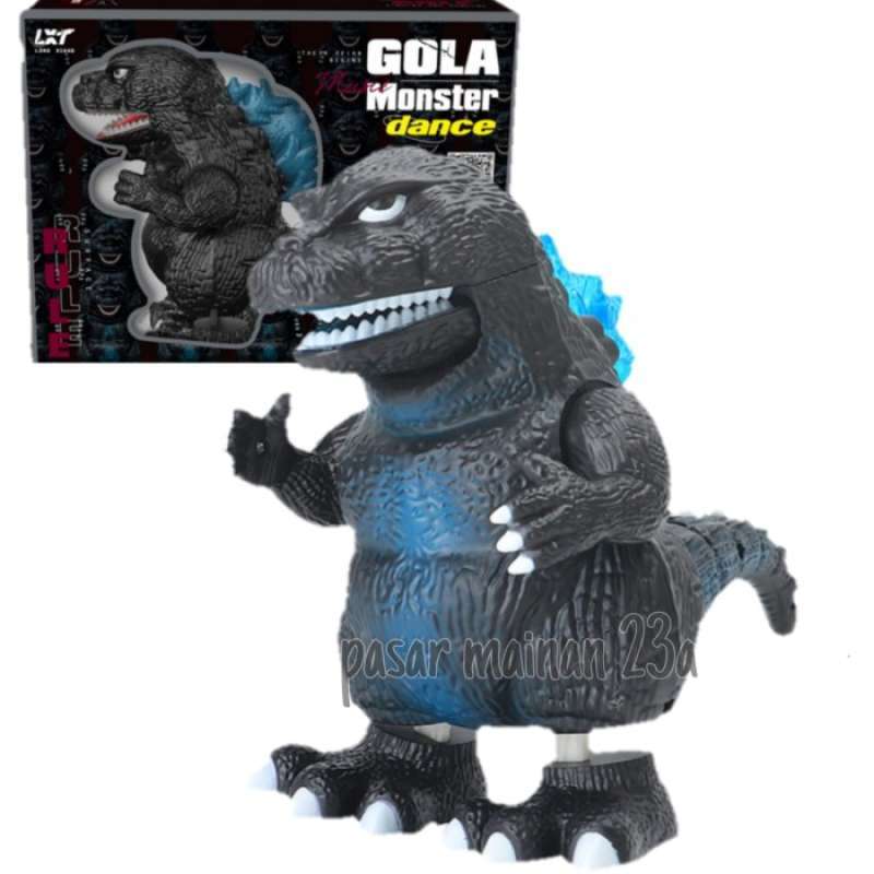 Jual Mainan Dance Godzilla Monster Dancing Gola Mainan Boneka Goyang ...