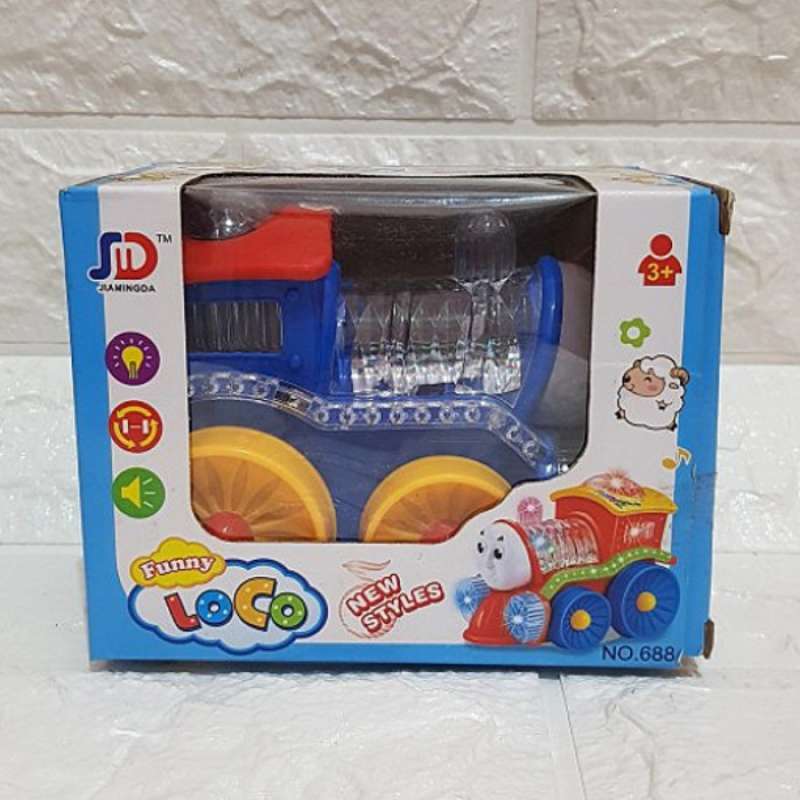 Jual Mainan Kereta Api Thomase Train Baterai Bump Go Nyala Lampu Musik Anak Di Seller Kingyo ...