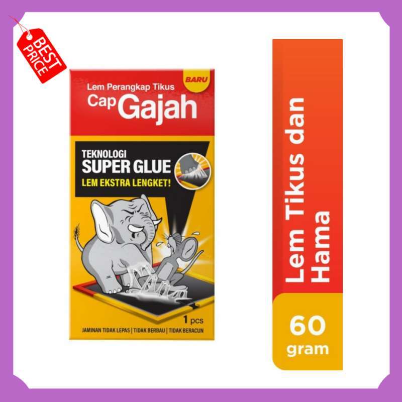 Jual Lem Tikus Cap Gajah Perangkap Tikus Dan Hama Di Seller Janaki Mart ...