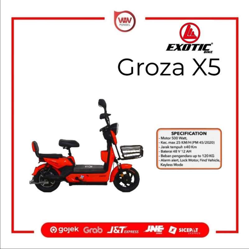 Jual Sepeda Listrik Exotic Groza X5 Electrick Bike Sepeda Elektrik ...