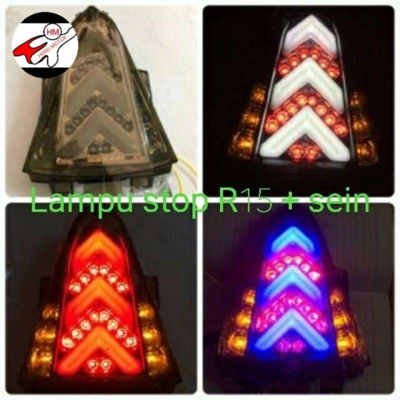 Promo Lampu Stop Led 3in1 R15 V2 / Stop Lamp R15 Old / Lama Lengkap ...