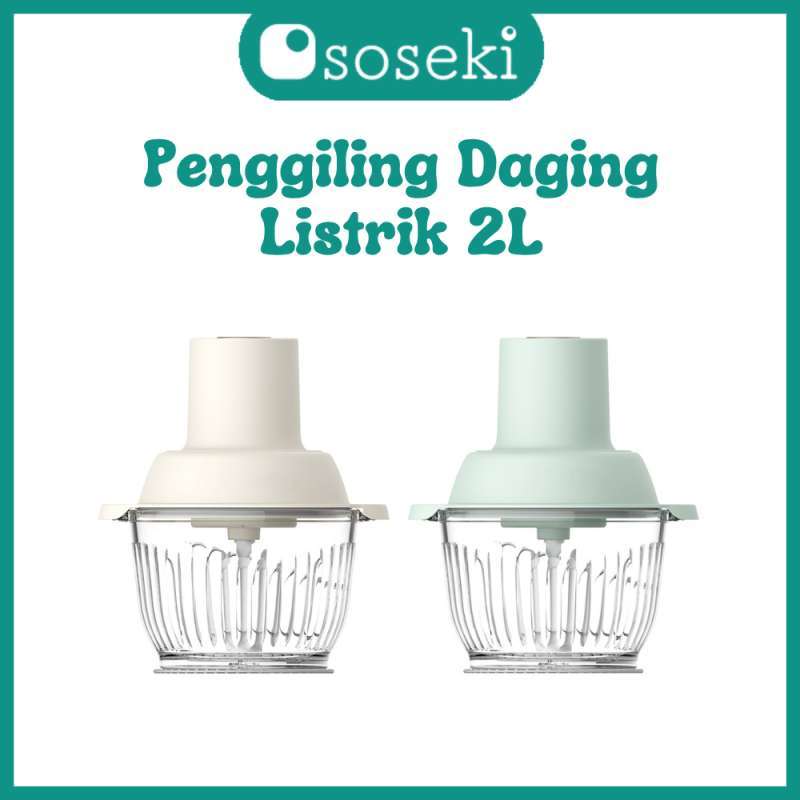Promo Soseki 2l Coper Penggiling Daging / 300w Chopper Daging / Mode ...