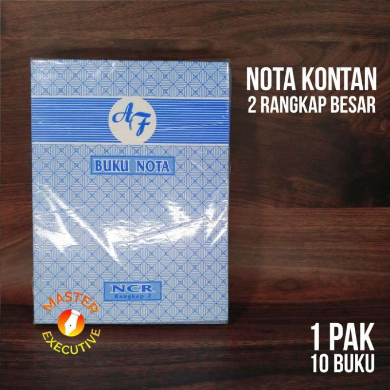 Jual [pak - 10 Buku] Af Buku Nota Kontan 2 Ply Ncr / Rangkap B2 Besar ...