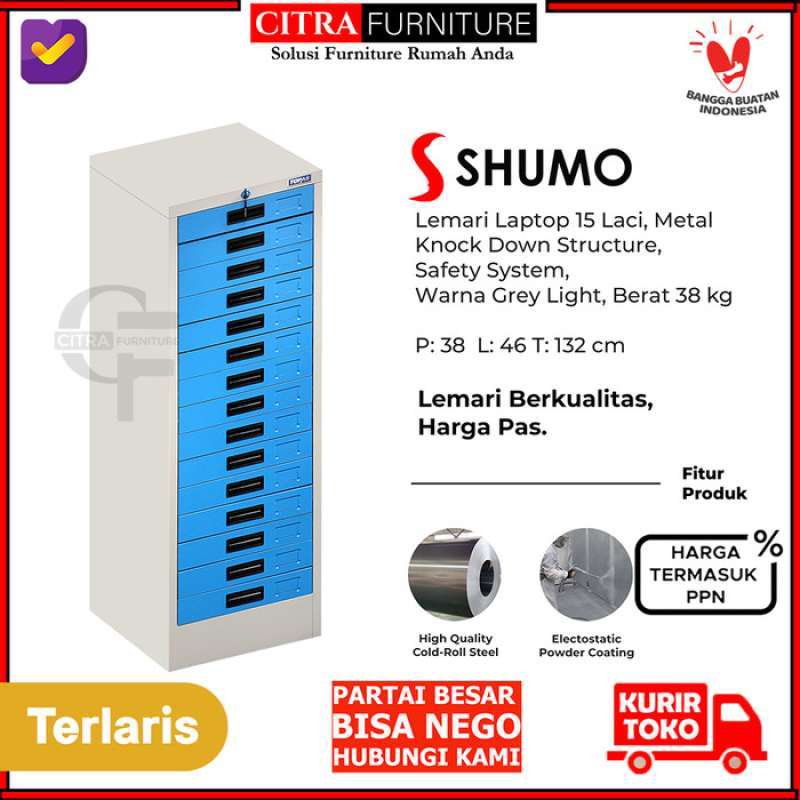 Jual Shumo Â® Lemari Locker Besi Laptop 15 Laci - Dirakit Di Seller Velvet Store - Cengkareng ...