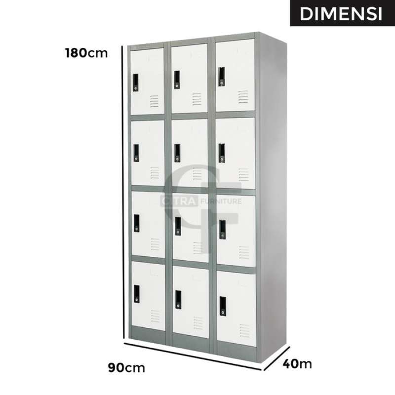 Jual Lemari Loker Besi 12 Pintu|locker Kantor Dokumen File Arsip Di ...