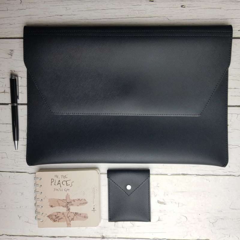 Jual Map A4 Folio Kulit Sintetis Document Keeper Map Folder Organizer ...