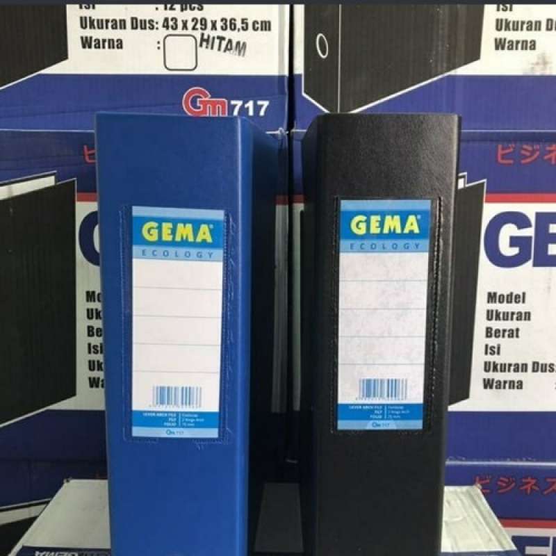 Jual Ordner Gema 717 Folio Biru ( 1 Dus : 12 Pcs) Di Seller Velvet ...