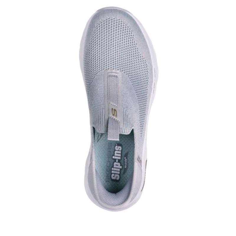Jual Sepatu Skechers Wanita Skecher Slip Ins Arch Fit Glide Step Grey ...