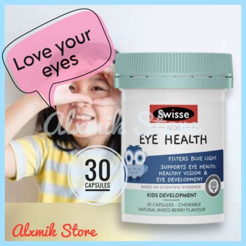 Promo Swisse Kids Eye Health 30 Kapsul Vitamin Mata + Otak Dha Lutein Perlin Diskon 33% Di ...