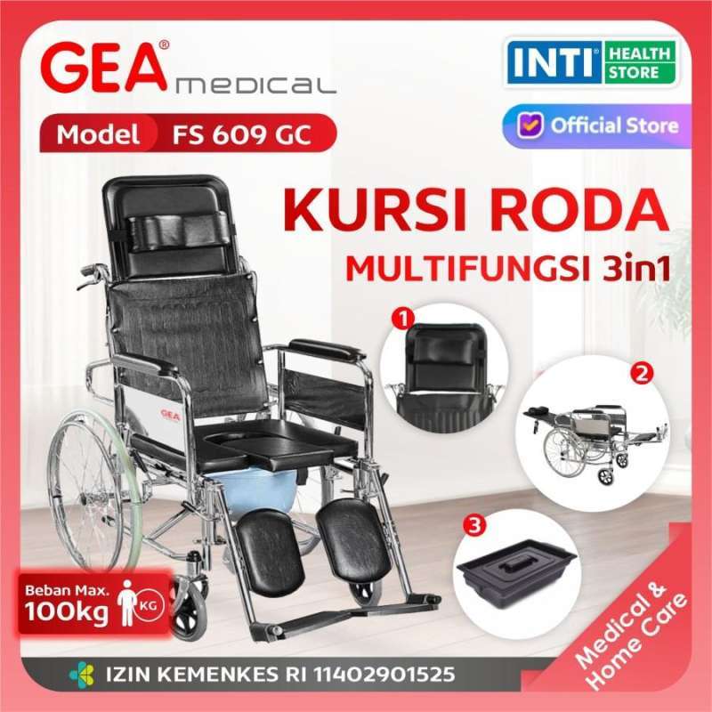 Jual Gea Kursi Roda 3 In 1 Fs 609 Gcu / Kursi Roda Fs 609 Gcu Di Seller Inti Health Official ...