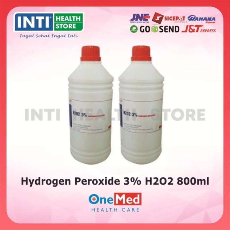 Jual Onemed H2o2 Hydrogen Peroxide 3% 800 Ml Di Seller Inti Health Official Store - Turangga ...