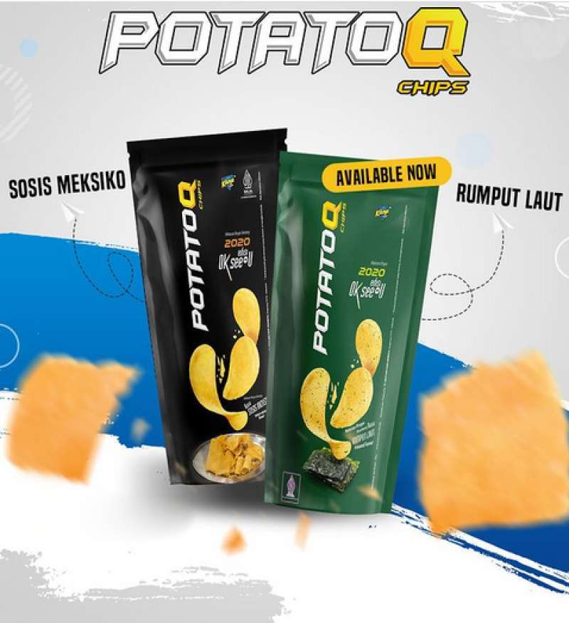 Jual Potato Q Snack Cemilan Makanan Ringan Rumput Laut Per Pack Isi 10 ...