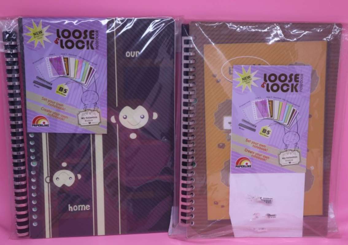 Jual Binder/kertas Binder Warna Loose & Lock B5 Assorted Paperline Di ...