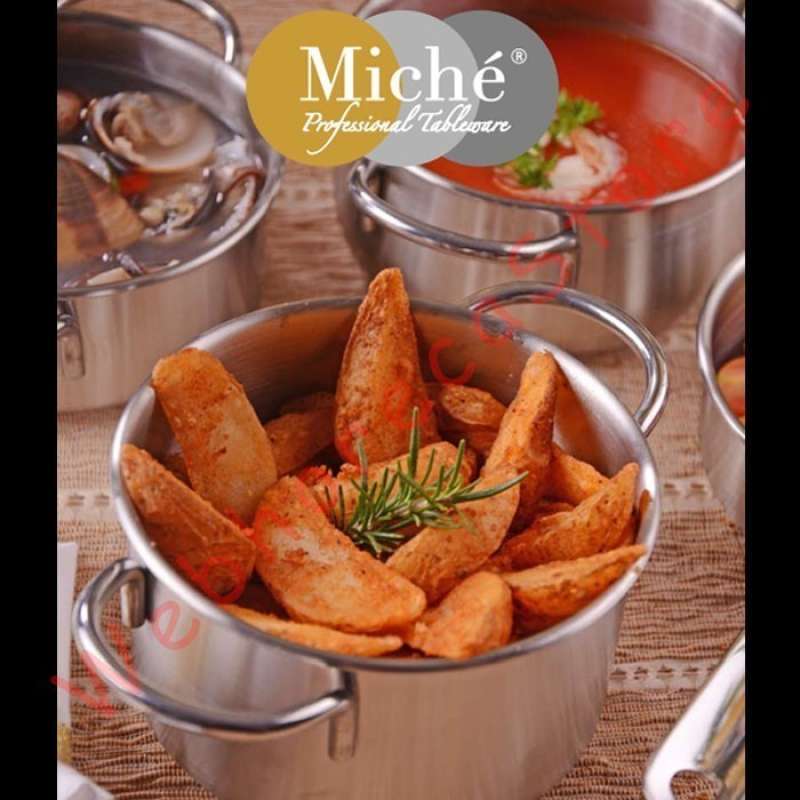 Promo Miche Mini Sauce Pot Lid 12x5cm/ Panci Saji Masak 560ml Stainless ...