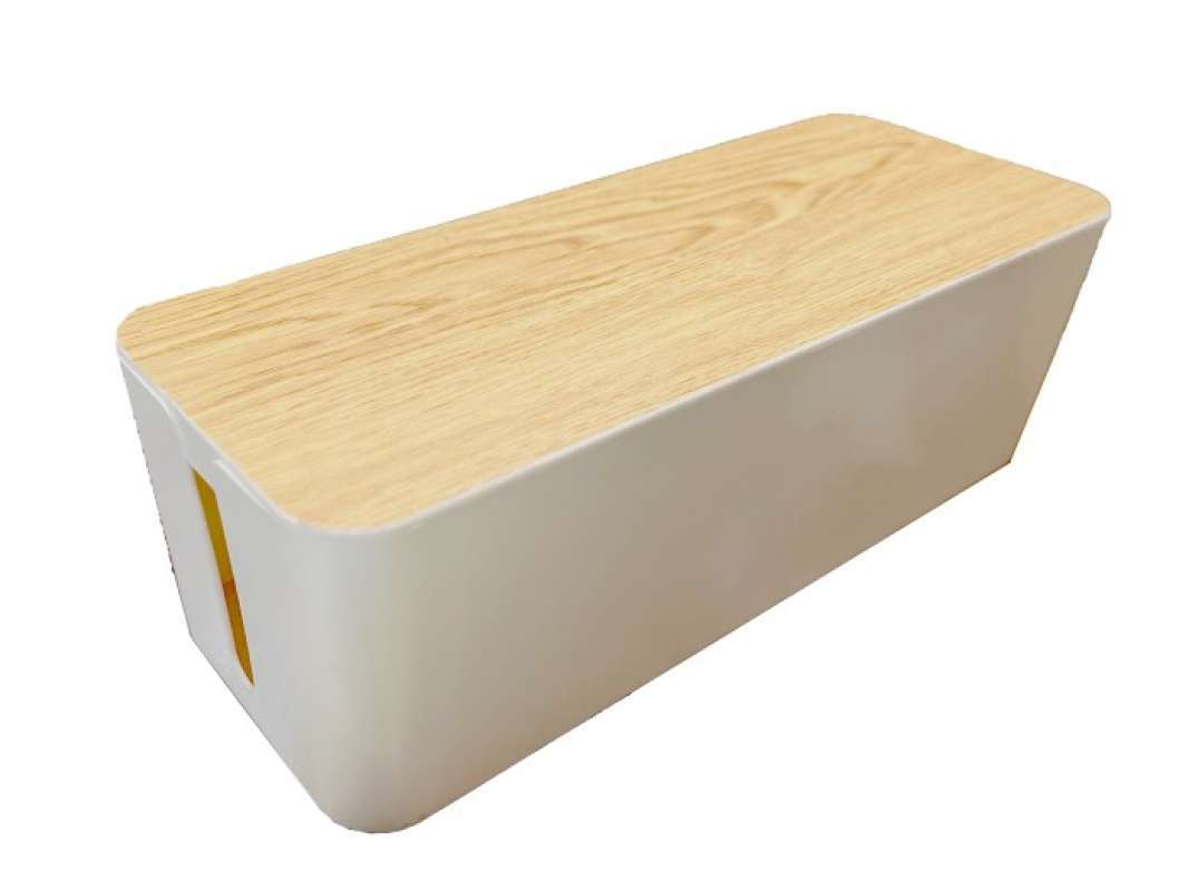 Jual Kotak Organizer Kabel Kayu Minimalis Charger Wire Cable Management ...