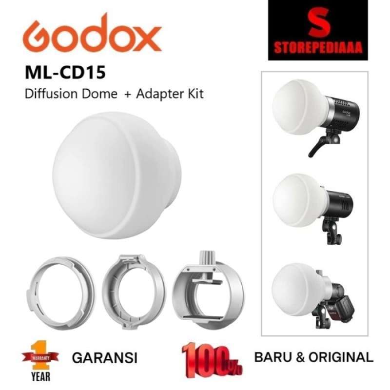 Jual Godox Ml-cd15 Diffusion Dome Diffuser For Flash And Led Light Di Seller Have-id ...