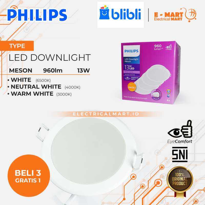 Jual Led Meson Putih 13 W 💯 Harga Murah & Kualitas Terbaik Juni 2025