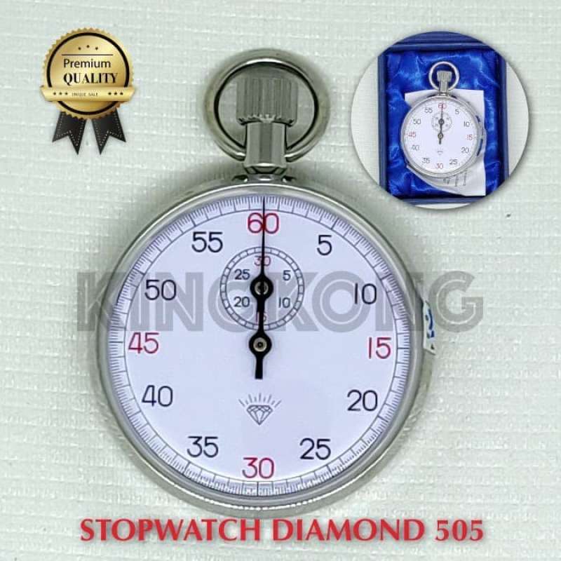 Jual Stopwatch Diamond Original Model 505 Mechanic Analog Pegas Di ...