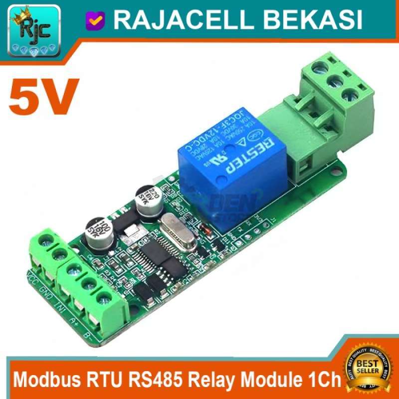 Promo Modbus Rtu Rs485 Relay Module 5v 12v 1 2 4 8 Channel Ttl ...