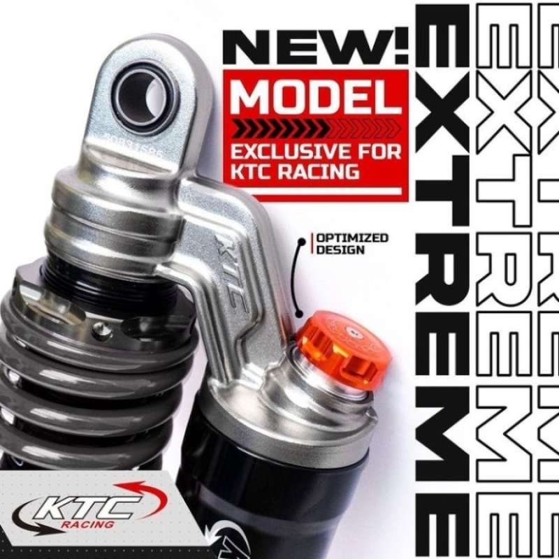 Promo Shock Ktc Extreme Racing Single Shock Matic - Abu-abu___300mm ...