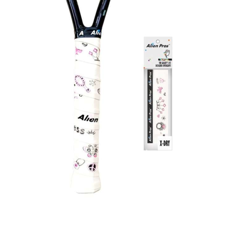 Jual Grip Tennis Tenis Badminton Alien Pros, X-dry Plus, - Yellow Stars ...