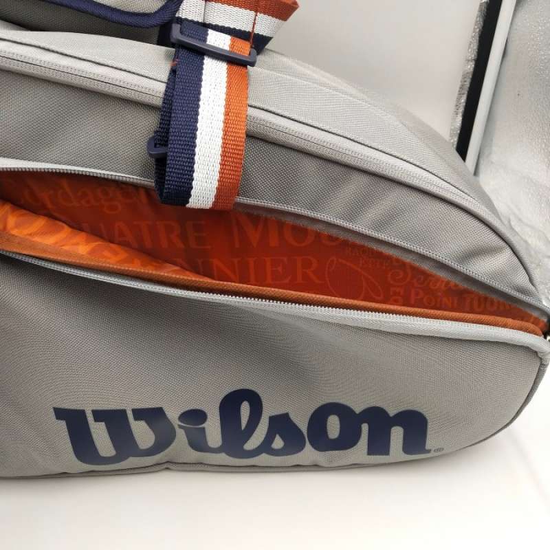 Jual Tas Tenis Tennis Wilson Roland Garros Gray Navy Team 6r Original ...