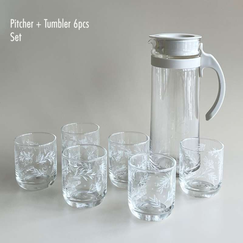 Promo Ocean Pitcher Set 7 Pcs Blessing / Water Jug Kaca Sale Diskon 20% ...