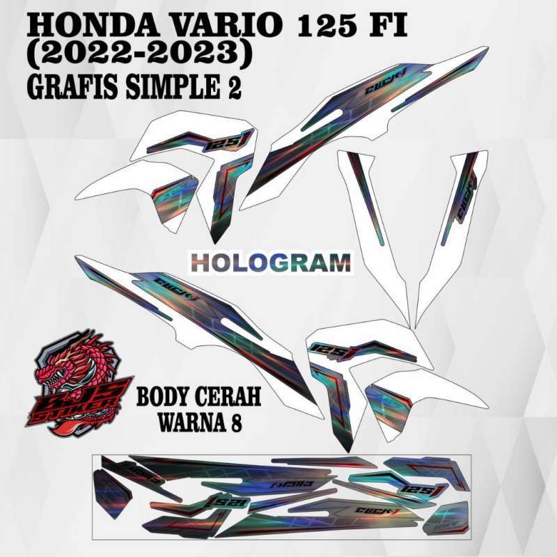 Promo Stiker Striping Vario 125 New 2024 Simple 2- Stiker Decal Honda ...