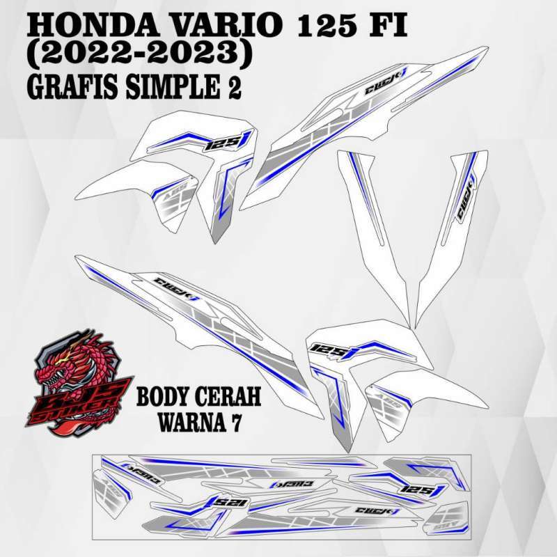 Promo Stiker Striping Vario 125 New 2024 Simple 2- Stiker Decal Honda ...