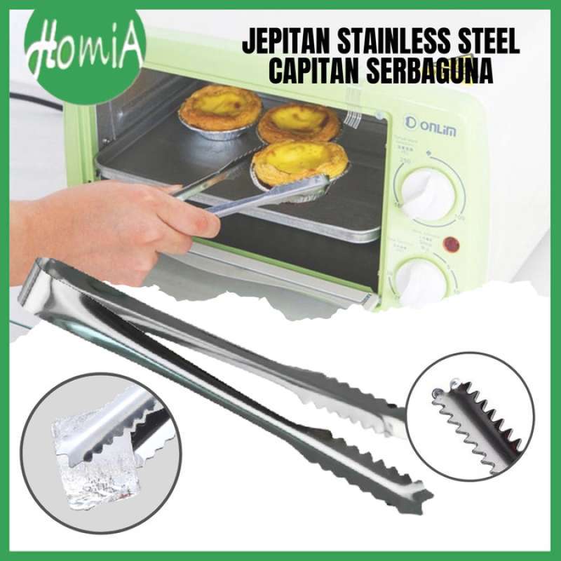 Jual Jepitan Es Stainless Steel Foodtong Capitan Makanan Gorengan ...