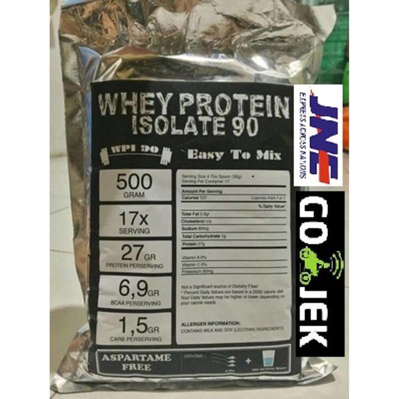Jual V Beli 3 Gratis 1 Whey Protein Isolate Wpi 90 Plain / Putih ...