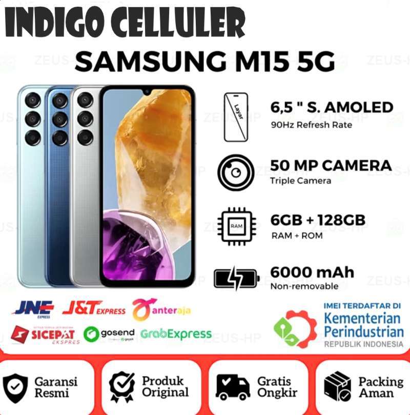 Jual Samsung Galaxy M15 5g Ram 6/128gb Garansi Resmi - Gray Di Seller ...