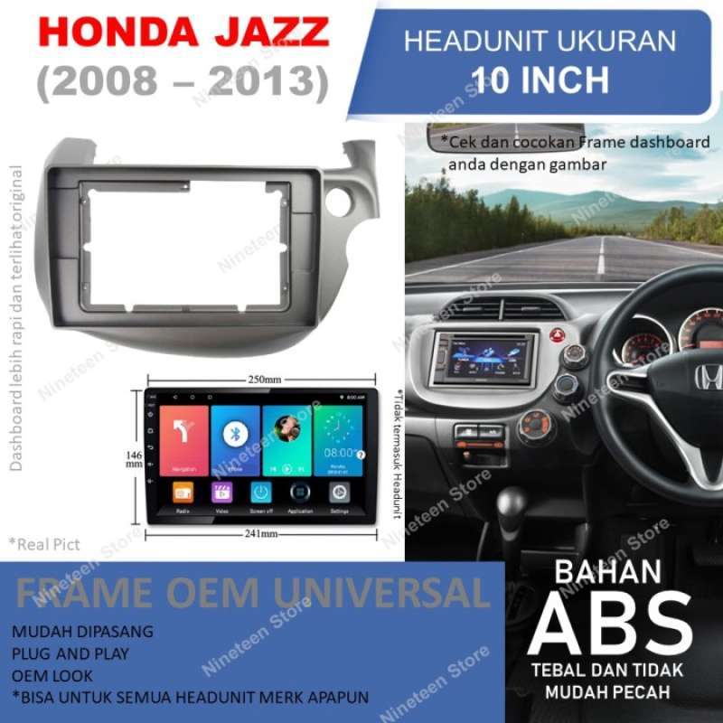 Jual Frame Panel Honda Jazz Ge8 Untuk Headunit Android 10 Inch Di ...