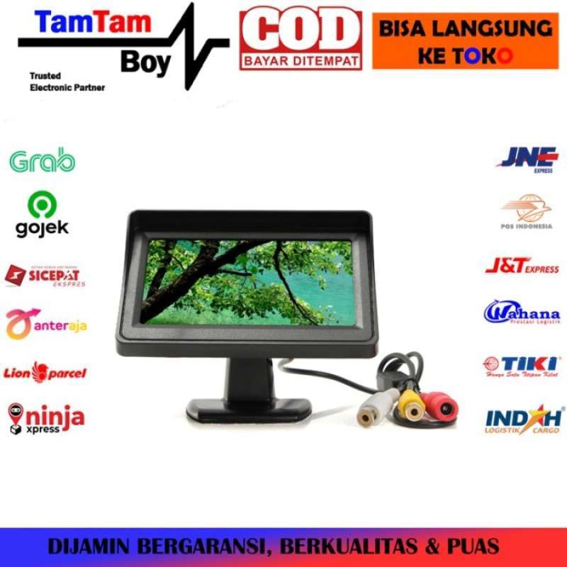 Jual Monitor Mini Rear View Tft Lcd 4.3 Inch Bisa Untuk Tv Satelit ...