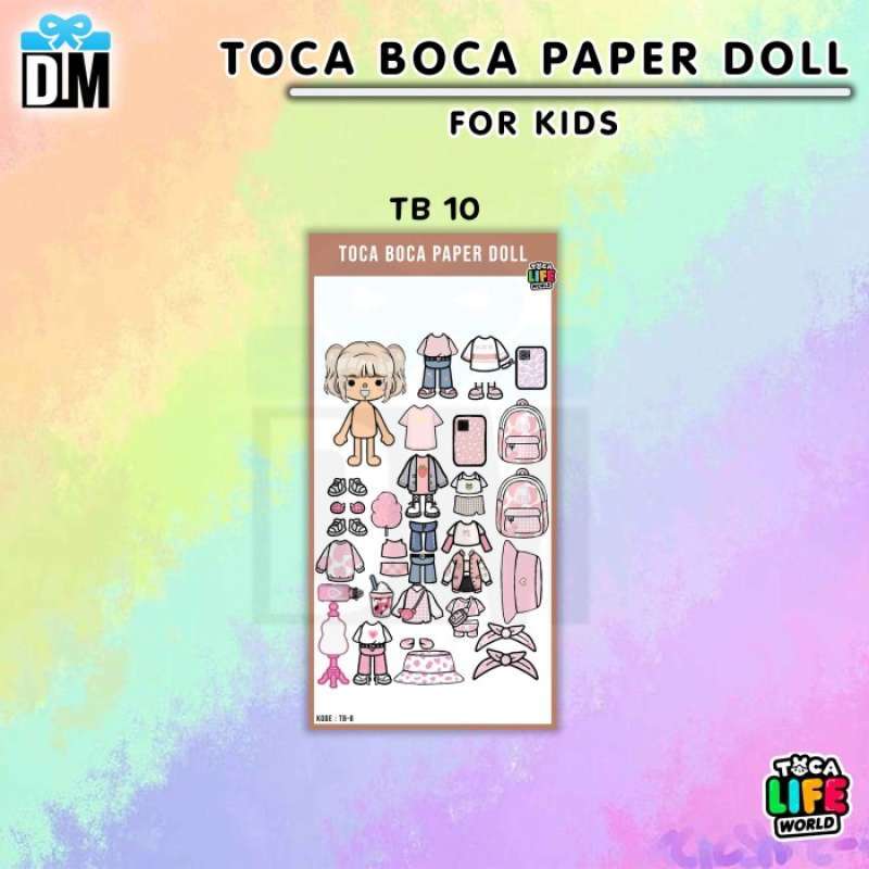 Promo Toca Boca Paper Doll Mainan Bp Toca Life World Edukasi Anak ...