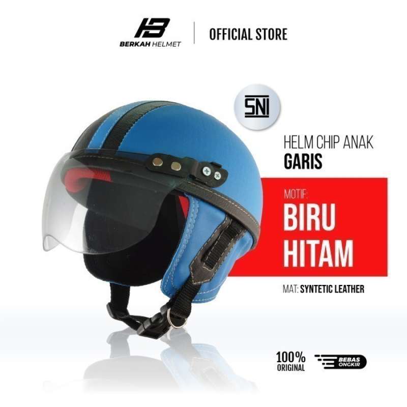 Jual Helm Anak - Anak Keren Model Retro Polos [1 - 5 Tahun] - Merah ...