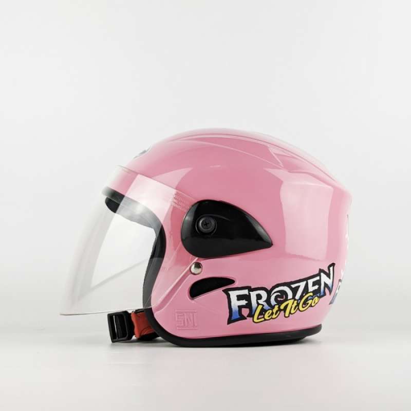 Jual Helm Motor Anak Kecil Murah Kids Helmet Pet Cap Sni Motif Frozen ...