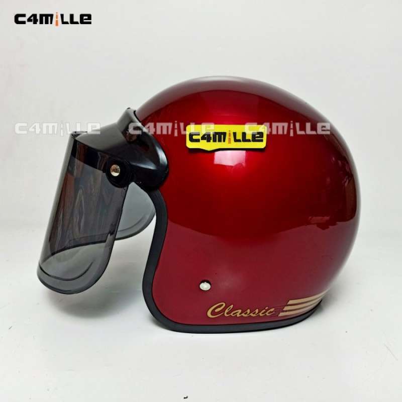 Jual Helm Bogo Classic Half Face Dewasa Murah Promo Allsize Sni Retro ...