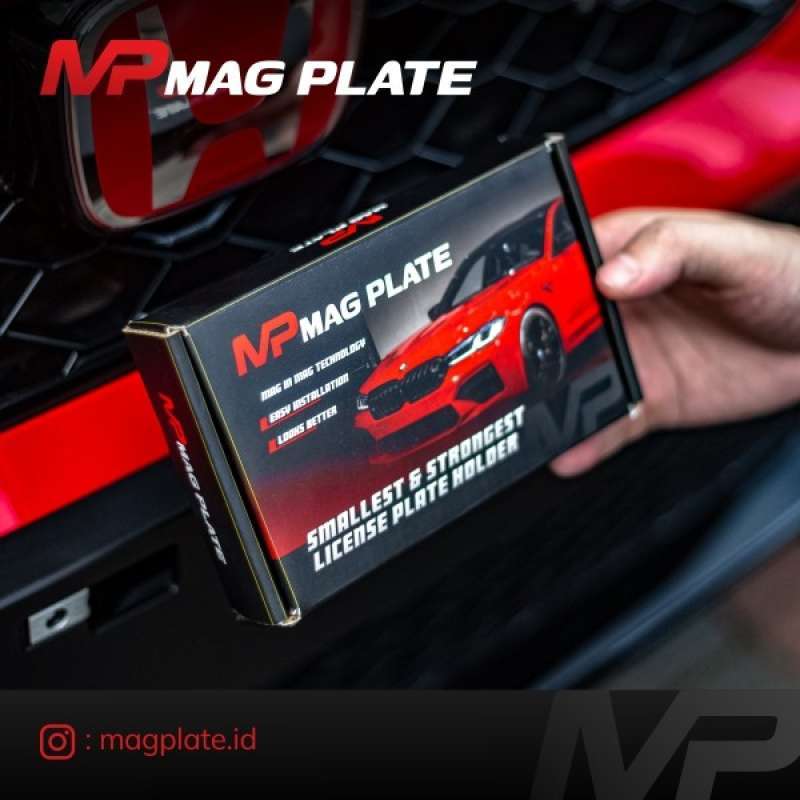Jual Mag Plate Dudukan Plat Nomor Mobil Magnet Frameless License Plate ...