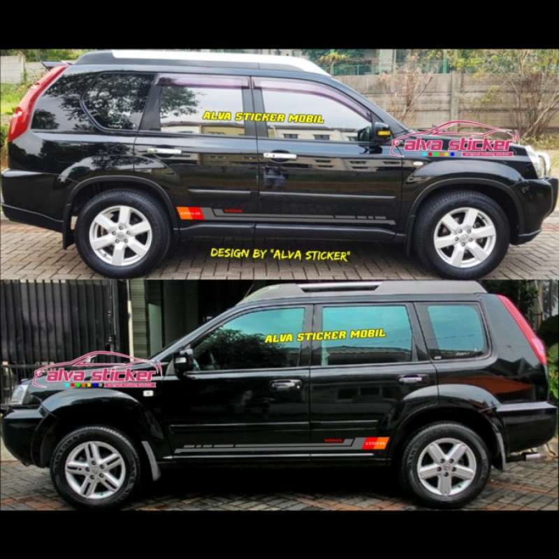 Jual New Sticker Xtrail Stiker X-trail List Body Stiker Mobil Nissan ...