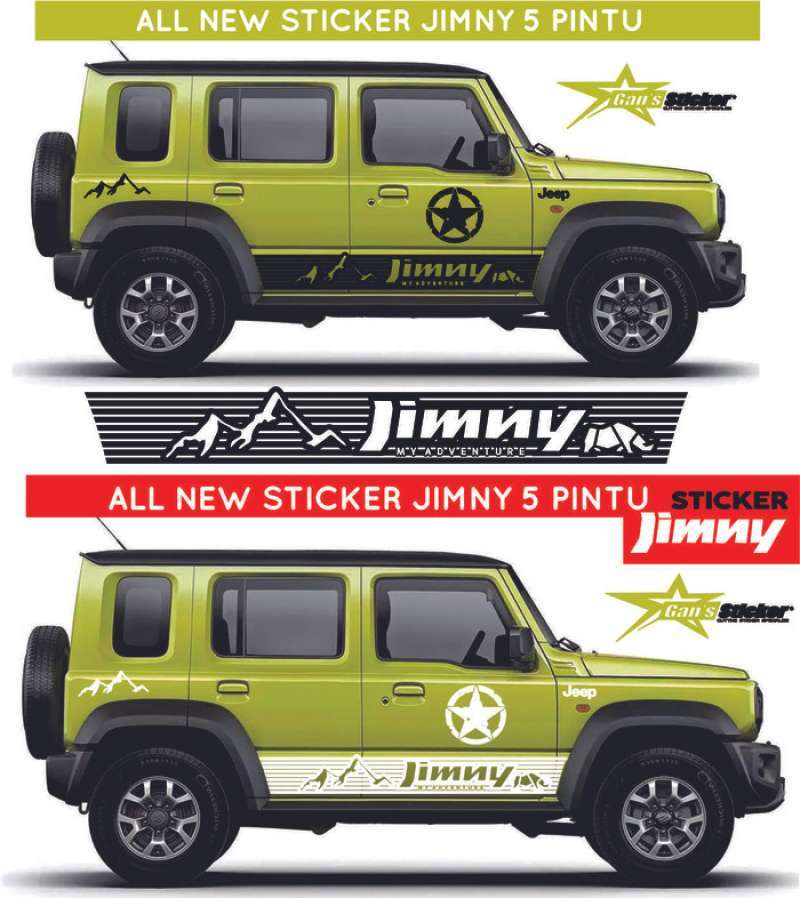 Jual Sticker Suzuki Jimny 5 Pintu Sticker All New Jimny 2023 - Putih Di ...